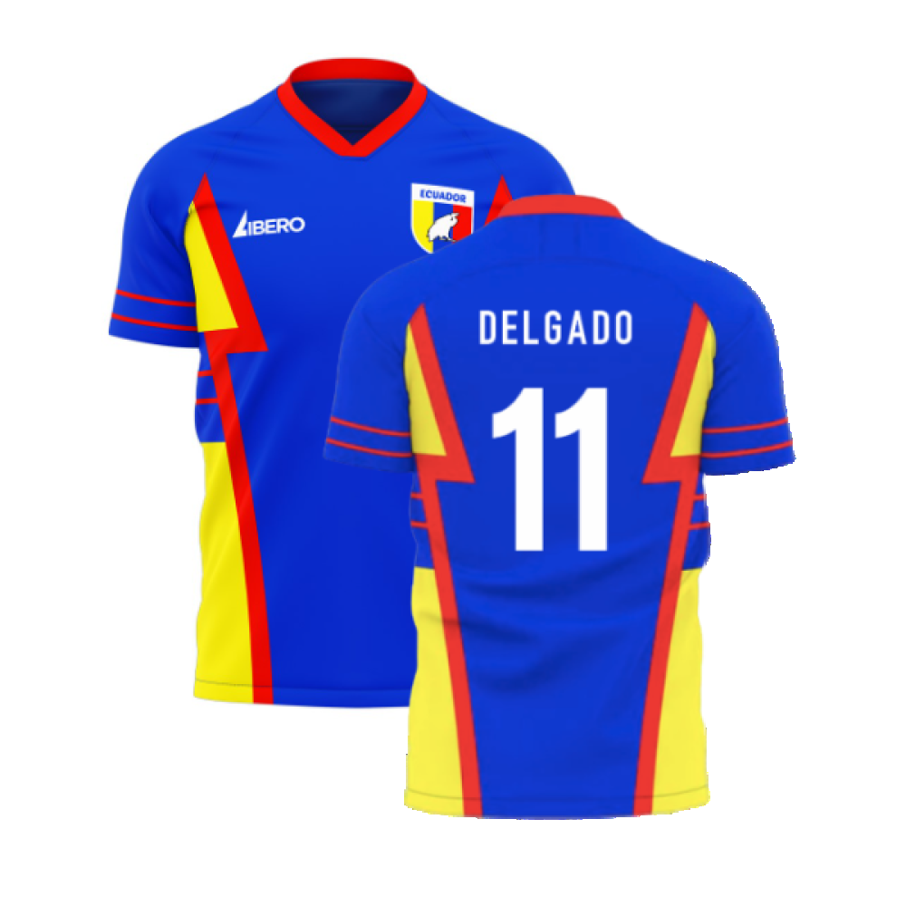 Ecuador 2023-2024 Away Concept Football Kit (Libero) (DELGADO 11 ...