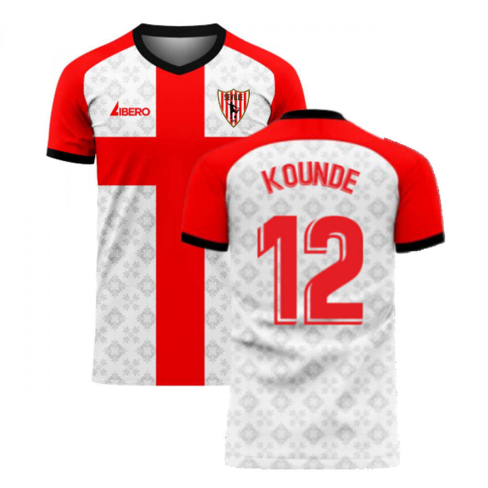 Seville 2022-2023 Home Concept Football Kit (Libero) (KOUNDE 12 ...