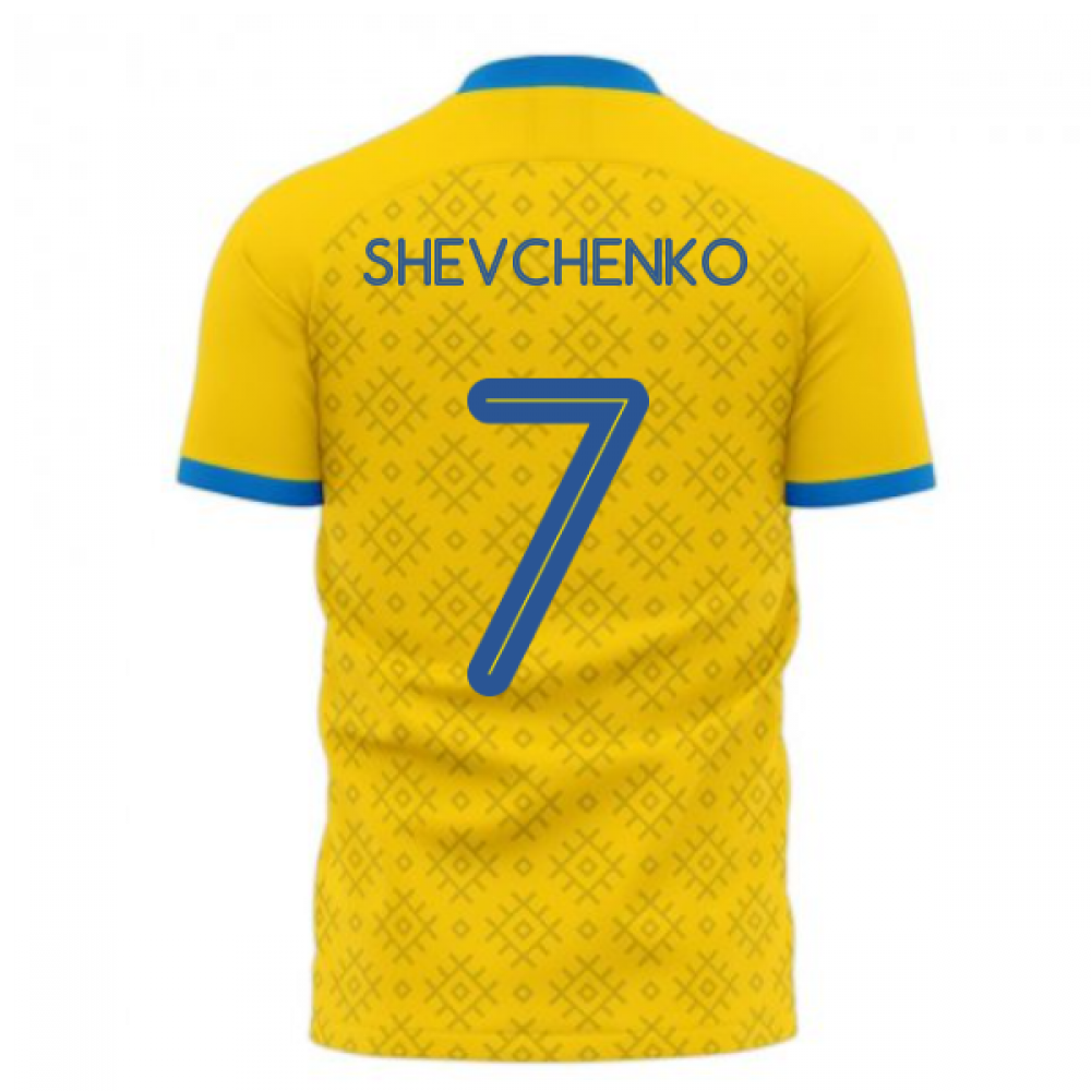 Ukraine 2022-2023 Home Concept Football Kit (Libero) (SHEVCHENKO 7 ...